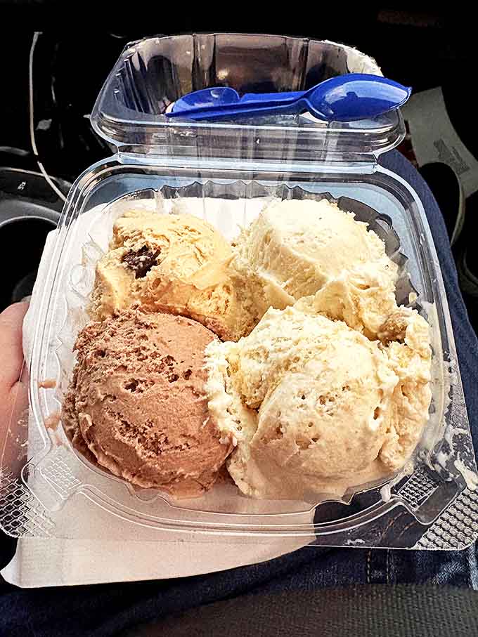 Can't decide? Don't! This frozen flavor flight lets you travel to four different dessert destinations without leaving your seat.