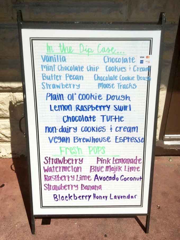 The flavor board changes with the seasons, creating a delicious calendar that locals follow more religiously than actual holidays.