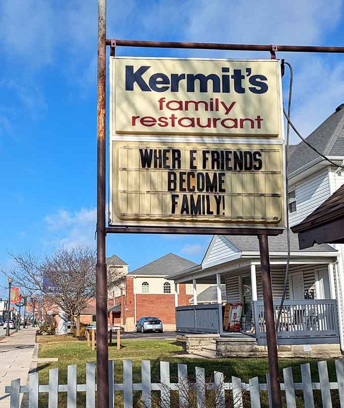 "Where friends become family" isn't just a catchy slogan &ndash; it's the Kermit's promise, delivered daily with every plate of hashbrowns and pot of coffee.
