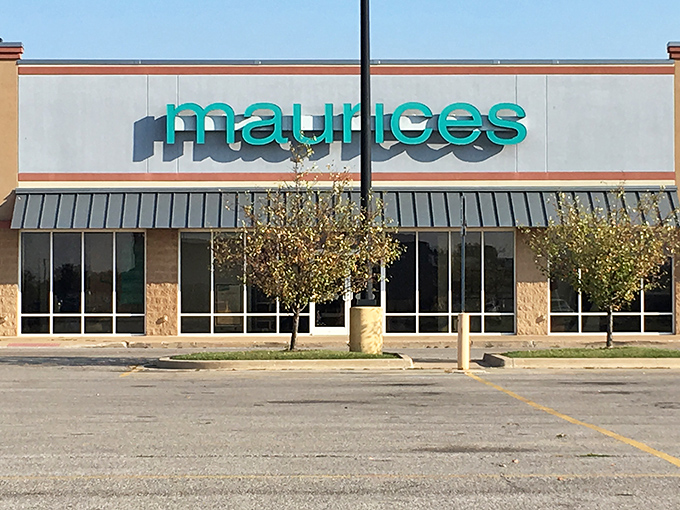Maurices storefront stands ready for shoppers looking to blend small-town shopping charm with contemporary fashion finds.