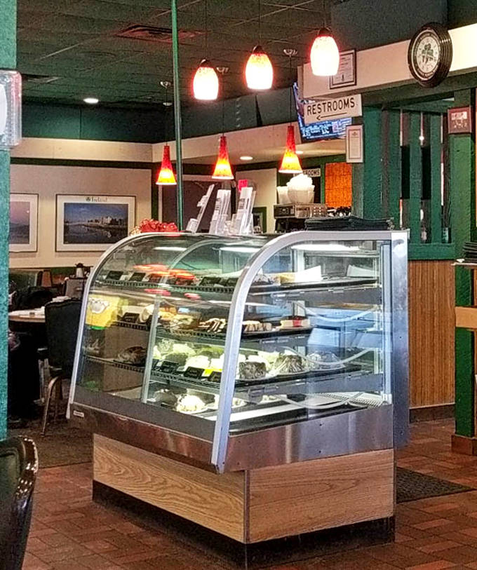 The service counter area buzzes with friendly efficiency &ndash; orders called, coffee poured, and regulars greeted by name in this well-choreographed dining ballet.