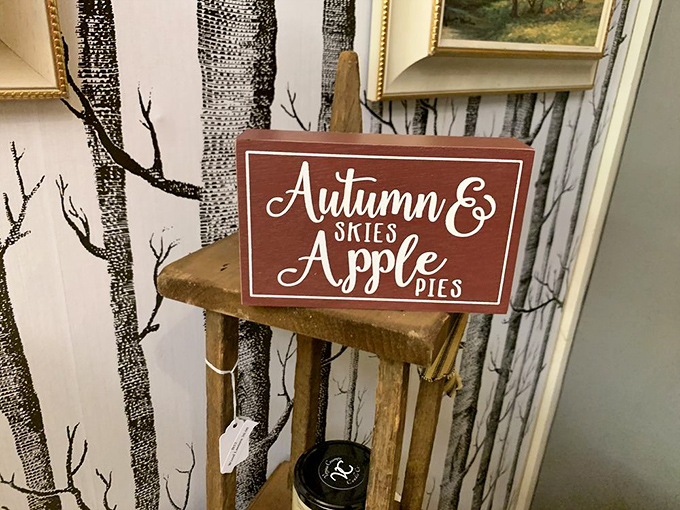 "Autumn Skies & Apple Pies" &ndash; seasonal decor captures the essence of fall traditions, evoking memories of harvest gatherings and kitchens filled with cinnamon-scented warmth.