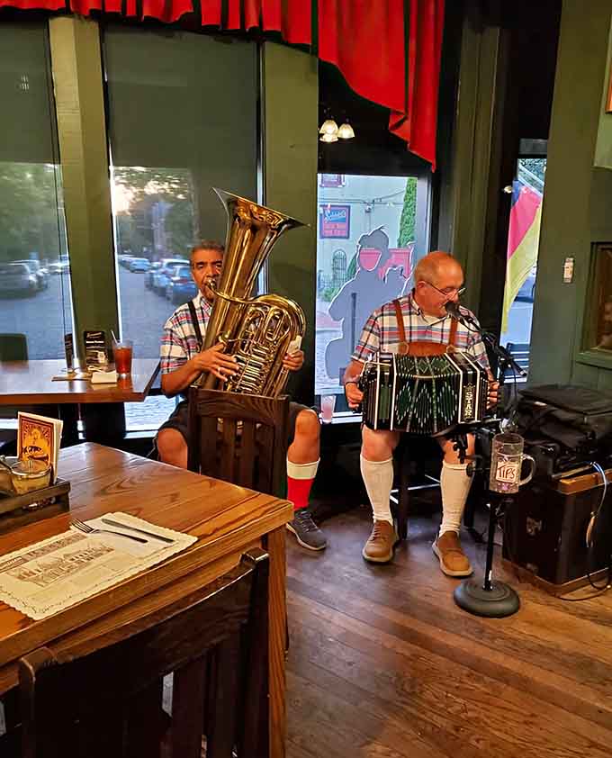 Live accordion and brass music transform dinner into an impromptu celebration, making you wish you'd paid attention in that polka class you never took.