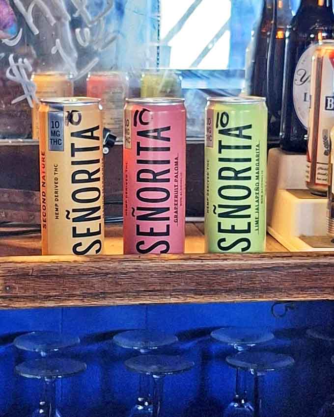 THC beverages for those seeking a different kind of buzz in this anything-goes atmosphere.