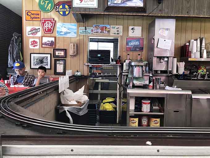 The heart of the operation – where short-order magic happens with choreographed precision that would make any train conductor proud.