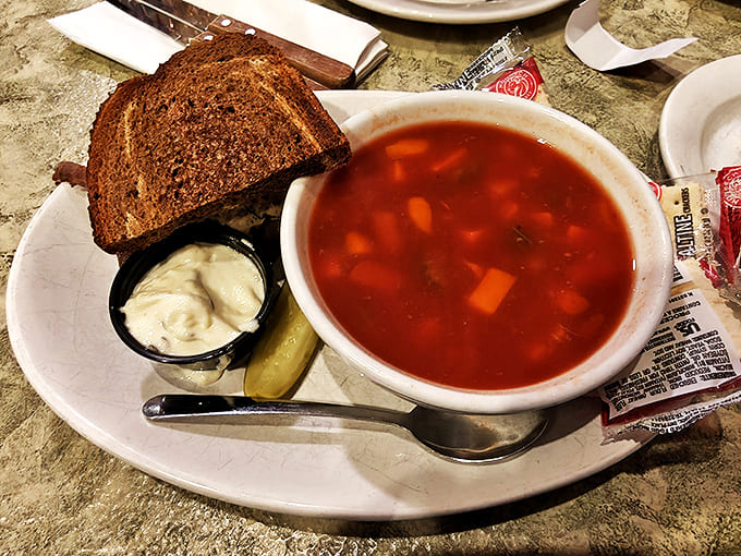 A grilled sandwich meets tomato soup &ndash; childhood's perfect pairing grows up but keeps all the comfort that made you fall in love in the first place.