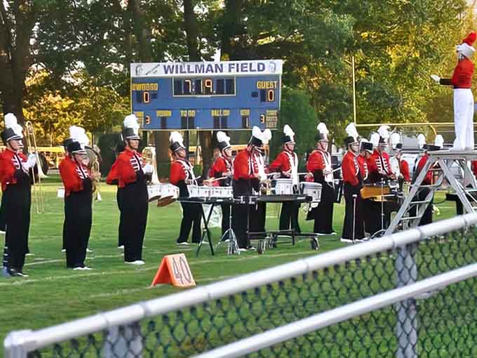 Willman Field: Friday night lights, hometown pride, and a marching band that puts their heart into every note &ndash; small-town America at its finest.