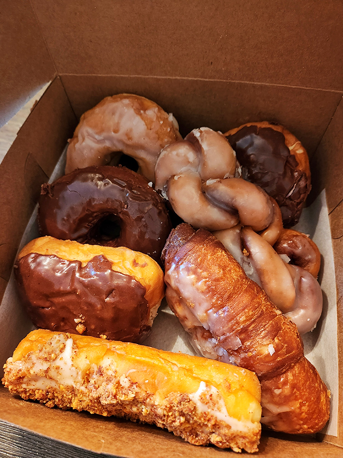 This pastry assortment looks like the result of a bakery case having the best day ever and wanting to share.