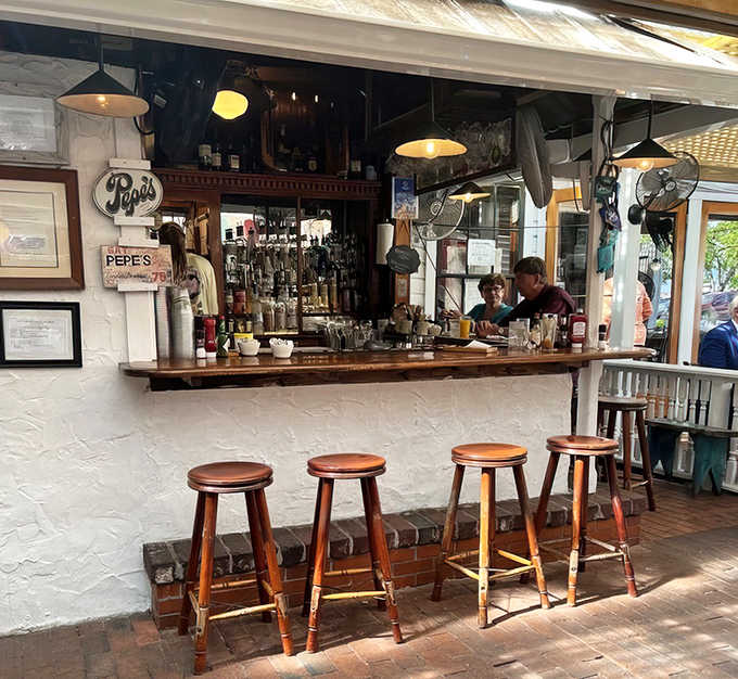 Bar: Not just a place to order drinks but a front-row seat to the theater of Pepe's &ndash; where bartenders are part mixologist, part historian, all character.