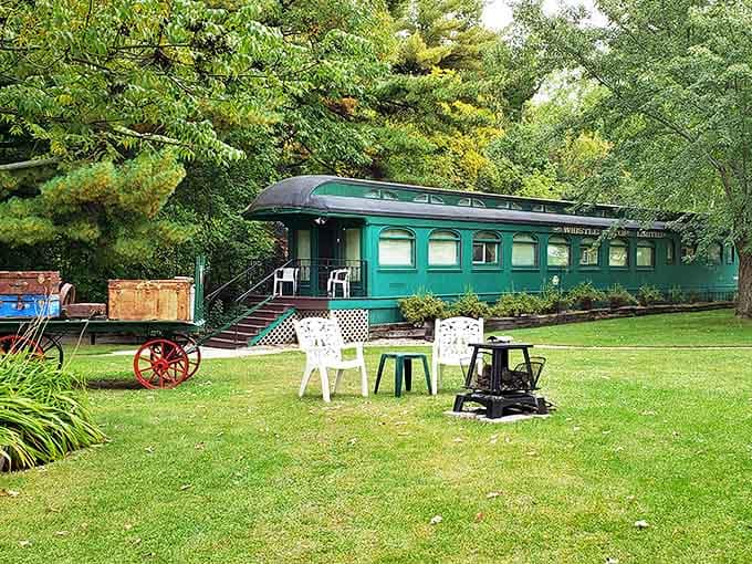 The dining area balances modern simplicity with playful touches &ndash; those sprinkle designs on the wall aren't just decoration, they're a lifestyle statement.