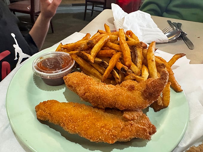 Crispy chicken tenders and hand-cut fries &ndash; simple pleasures executed with the care that turns basic comfort food into something special.