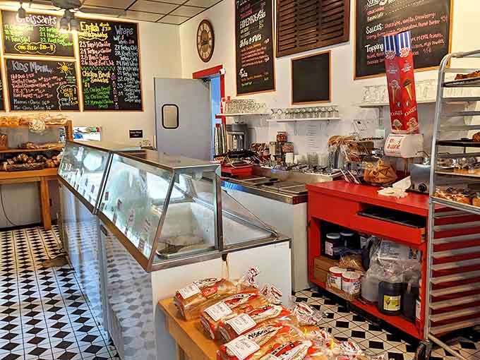 Behind this counter, real cooking happens on actual griddles by people who care whether your breakfast sandwich turns out right or wrong.