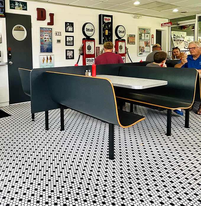 The dining area buzzes with the quiet contentment of people making memories over ice cream &ndash; some traditions are worth preserving.