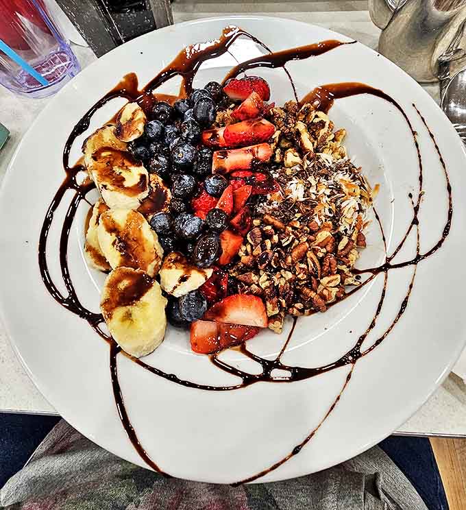 A granola bowl that makes healthy eating feel like cheating &ndash; fresh berries, crunchy nuts, and a balsamic drizzle that ties it all together.