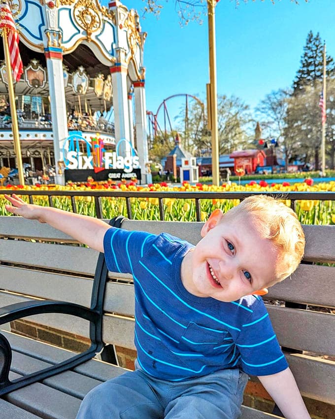 That smile says either "I loved it" or "I'm in shock," and honestly both are valid responses to extreme rides.