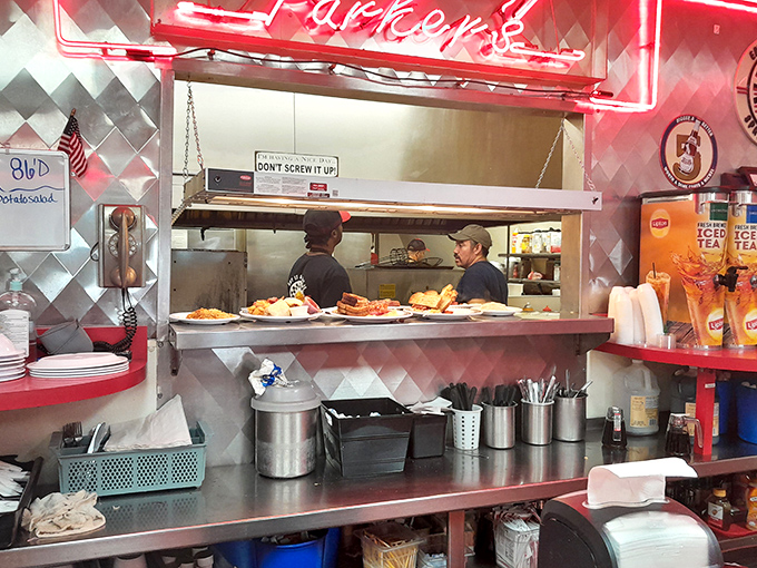 "Don't screw it up" warns the kitchen sign &ndash; sage advice where breakfast perfection is crafted with practiced hands and time-honored techniques.