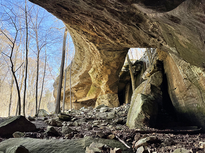 Nature's cathedral &ndash; this massive rock shelter once provided refuge for indigenous peoples thousands of years before selfie sticks existed.