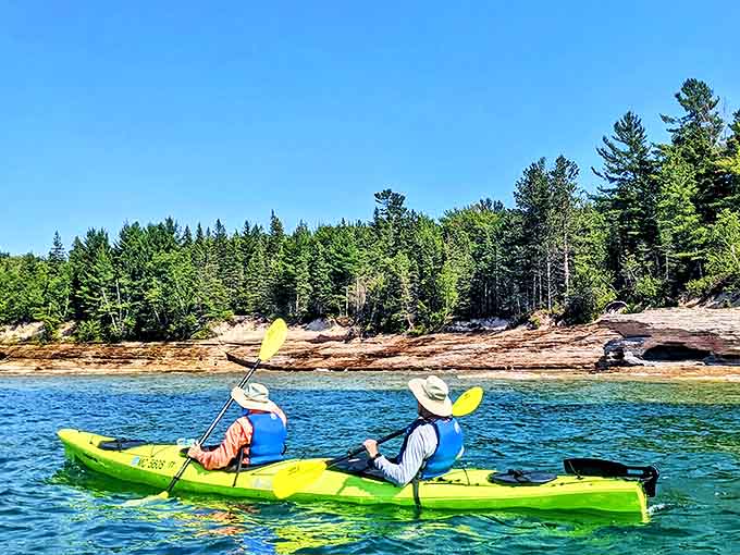 Kayaking these crystal waters isn't just recreation &ndash; it's floating therapy with a side of arm workout.