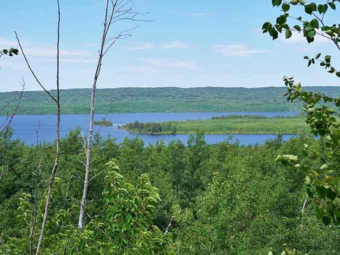 Lake Superior stretches to the horizon, a freshwater ocean whose vastness reminds us how wonderfully small we are in nature's grand scheme.