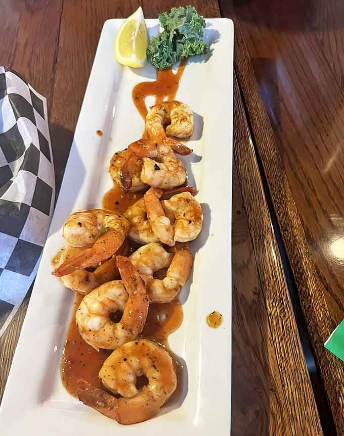 These plump, sauce-glazed shrimp are the ocean's way of saying, "Hey, we can be just as delicious as land animals."