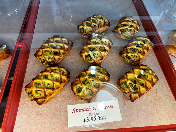 These spinach and cheese pockets prove Bendtsen's savory game is just as strong as their sweet offerings.