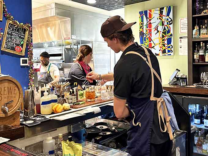 The service area welcomes customers with its cheerful exterior and nostalgic signage &ndash; a portal to simpler, more delicious times.