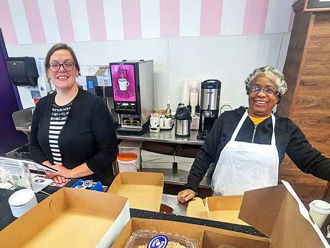 The friendly faces behind the counter, where regulars are greeted by name and newcomers quickly feel like part of the family.