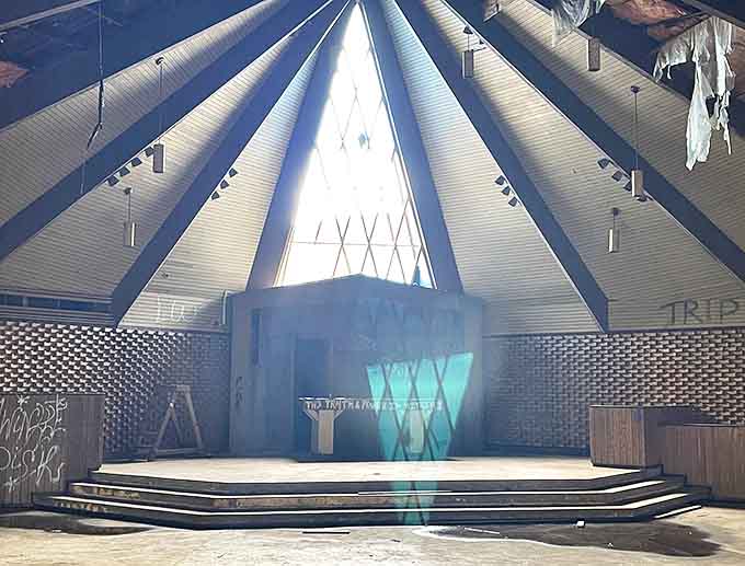 The chapel's distinctive architecture offered inmates a space for reflection, redemption, and perhaps a bit of hope.