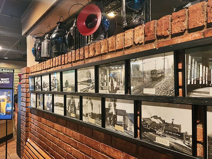 These vintage train photographs aren't just decoration – they're windows into Mattoon's railroad past, when steam engines were the heartbeat of the Midwest.