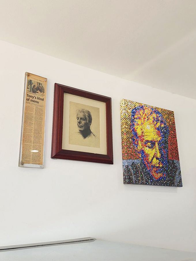 Newspaper clippings and photographs chronicle decades of culinary excellence &ndash; a museum where the exhibits taste as good as they look.