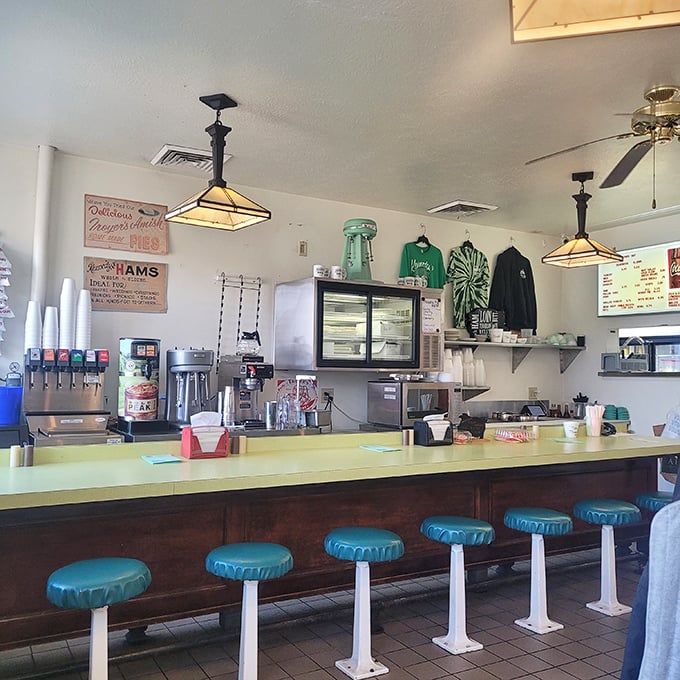 The counter where magic happens &ndash; where friendly staff have been serving up smiles alongside legendary barbecue for nearly a century.