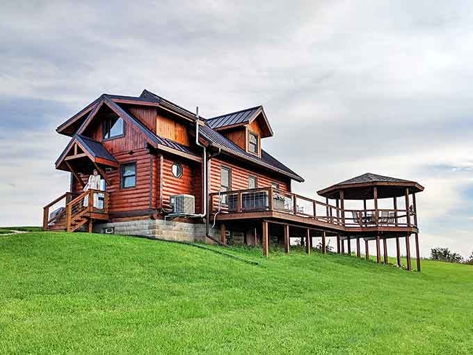 Warm wood tones and natural light create a perfect harmony in this hillside retreat where indoor comfort meets outdoor splendor.