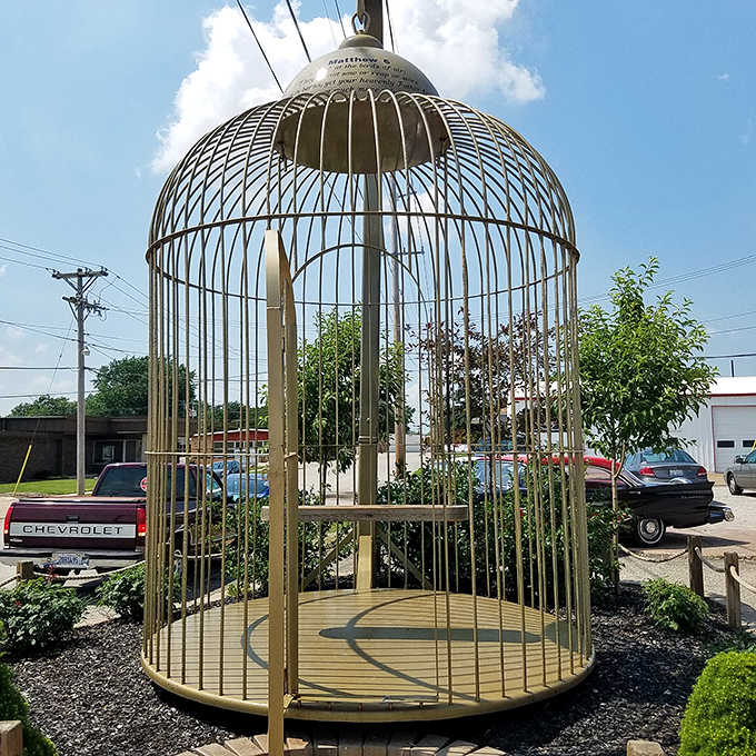 Step inside this enormous birdcage &ndash; the only place where humans can experience what it's like to be a canary.