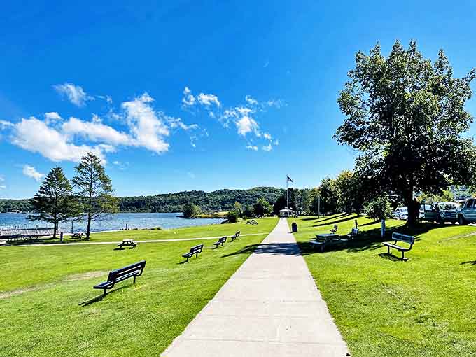 Binsfeld Bayshore Park offers the perfect blend of manicured lawns and wild waters &ndash; civilization's comfortable edge meeting nature's vast expanse.