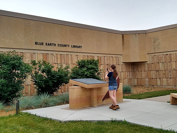 Blue Earth County Library houses historical exhibits that provide context for the region's evolution from agricultural center to arts destination.