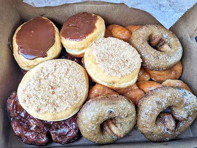 A box of Dutch Uncle donuts isn't just breakfast – it's a portable party. The only downside is having to decide which lucky pastry gets eaten first.