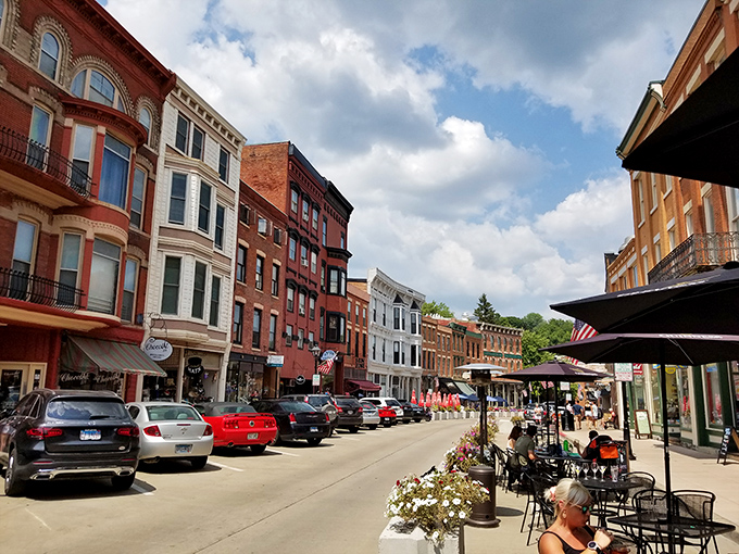City View: Galena's historic Main Street offers a perfectly preserved slice of 19th-century charm, like a movie set where you can actually shop.