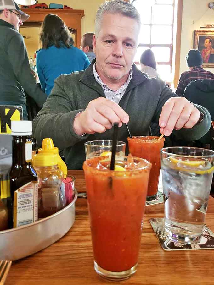 Bloody Marys served in a former house of worship? The irony is delicious, and so are these perfectly garnished morning revivers.