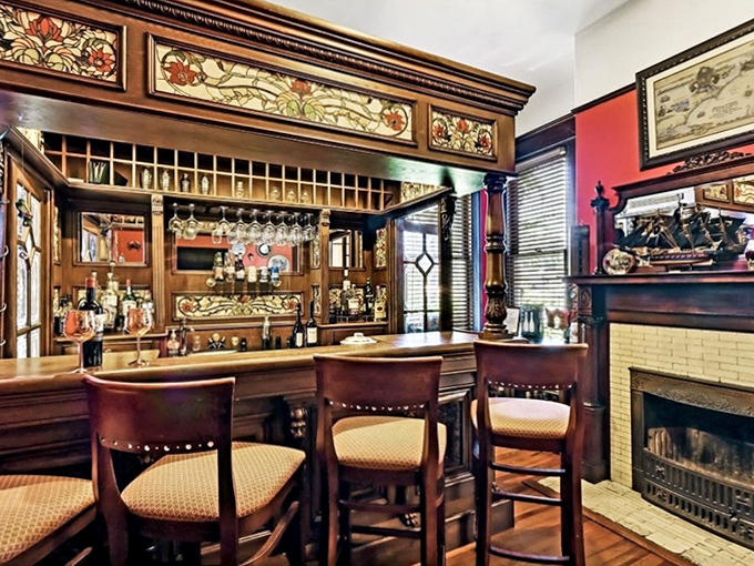 Not just a place for drinks, but a portal to conversations that flow as smoothly as the carefully selected spirits behind the counter.