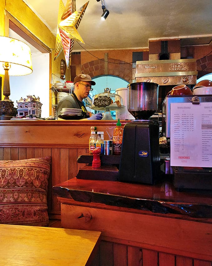 Behind every great restaurant is a dedicated team – this wizard of flavor works his magic in a space smaller than most home kitchens.