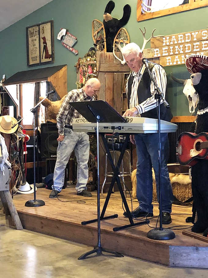 Live music adds another layer of charm to the ranch experience, proving reindeer appreciate good tunes as much as anyone.