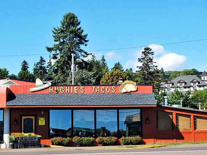 Hughie's Tacos brings unexpected flavors to the North Shore, its rustic red building housing authentic dishes that satisfy post-hiking appetites.