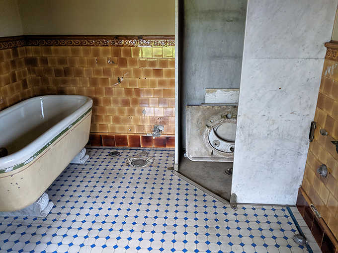 Indoor plumbing that was revolutionary for its time. Even the toilet experience was fancier for the wealthy.