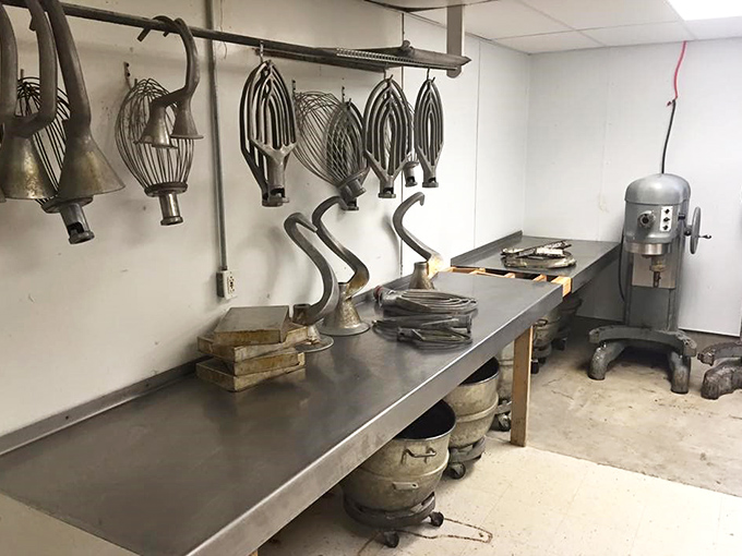Where the magic happens – vintage equipment that's not for show but the secret weapons behind decades of donut dominance.