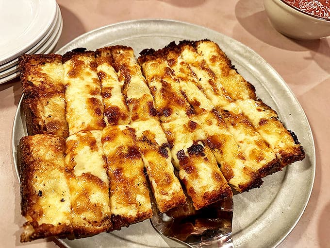 Garlic bread with the perfect ratio of butter to garlic &ndash; vampires beware, but your taste buds will thank you.