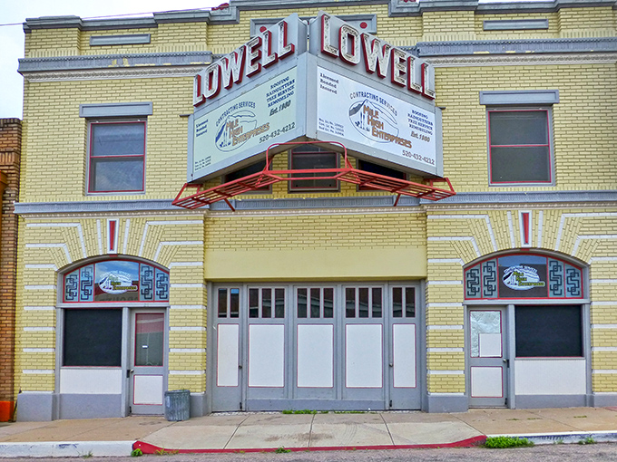The Lowell Theater's yellow brick facade and classic marquee once drew crowds for Saturday matinees and date nights.