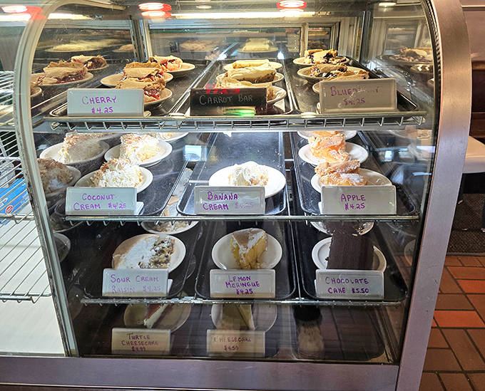 The dessert case stands as a temple to American baking excellence &ndash; pies, cakes and other sweet treasures that make saving room for dessert mandatory.