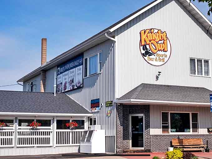Knight Owl's welcoming facade promises comfort food that sticks to your ribs and conversations that warm your soul.