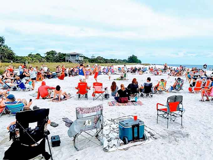 The Nokomis Beach Drum Circle gathers souls of all ages, where rhythm and sunset create weekly magic.