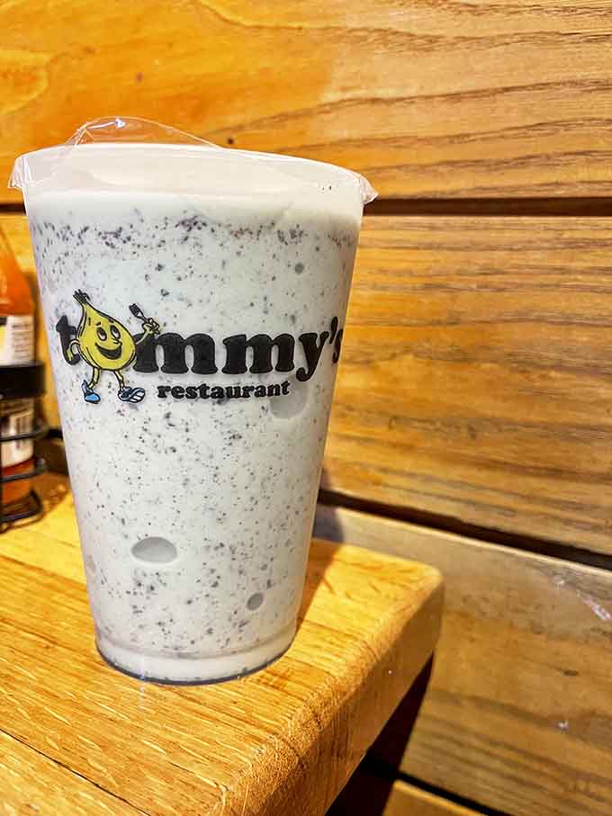 Oreo Shake: A cup of pure joy &ndash; this cookies-and-cream masterpiece blurs the line between beverage and dessert, requiring both a straw and spoon.